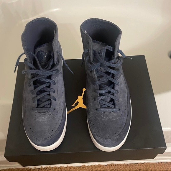 Jordan | Shoes | Ashe Blue Suade Jordan 2 | Poshmark